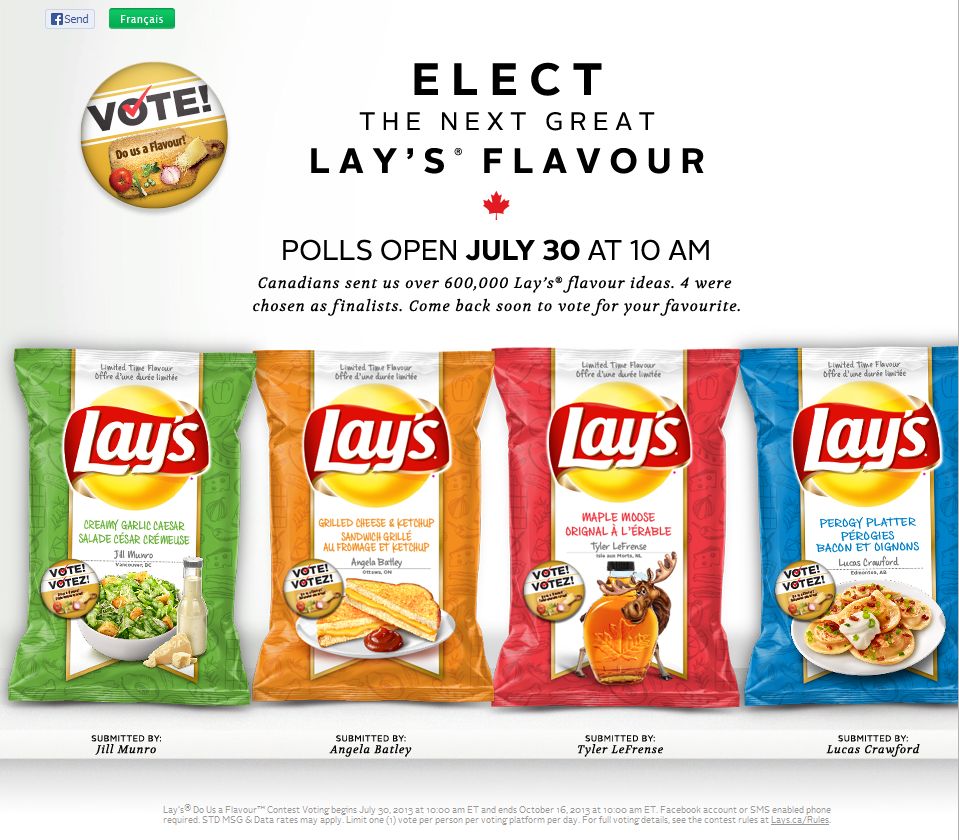 Lay’s unveils its ‘Flavour’ finalists » strategy