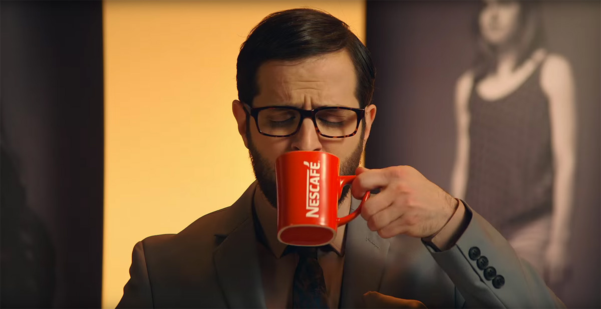 Grown-ups drink Nescafe » strategy