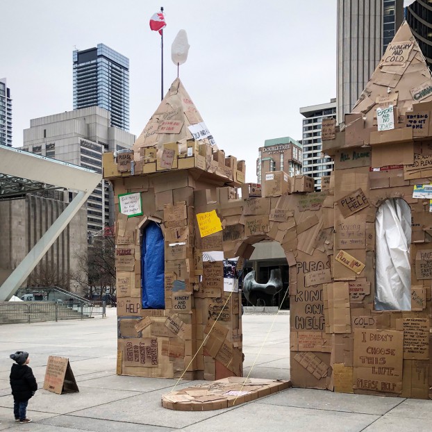 Raising the Roof turns cardboard signs into ads » Strategy