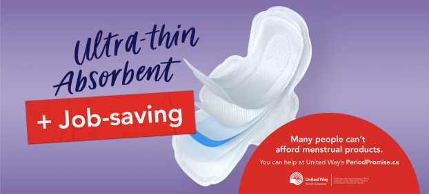 United Way plays with the tropes of menstrual ads » Strategy